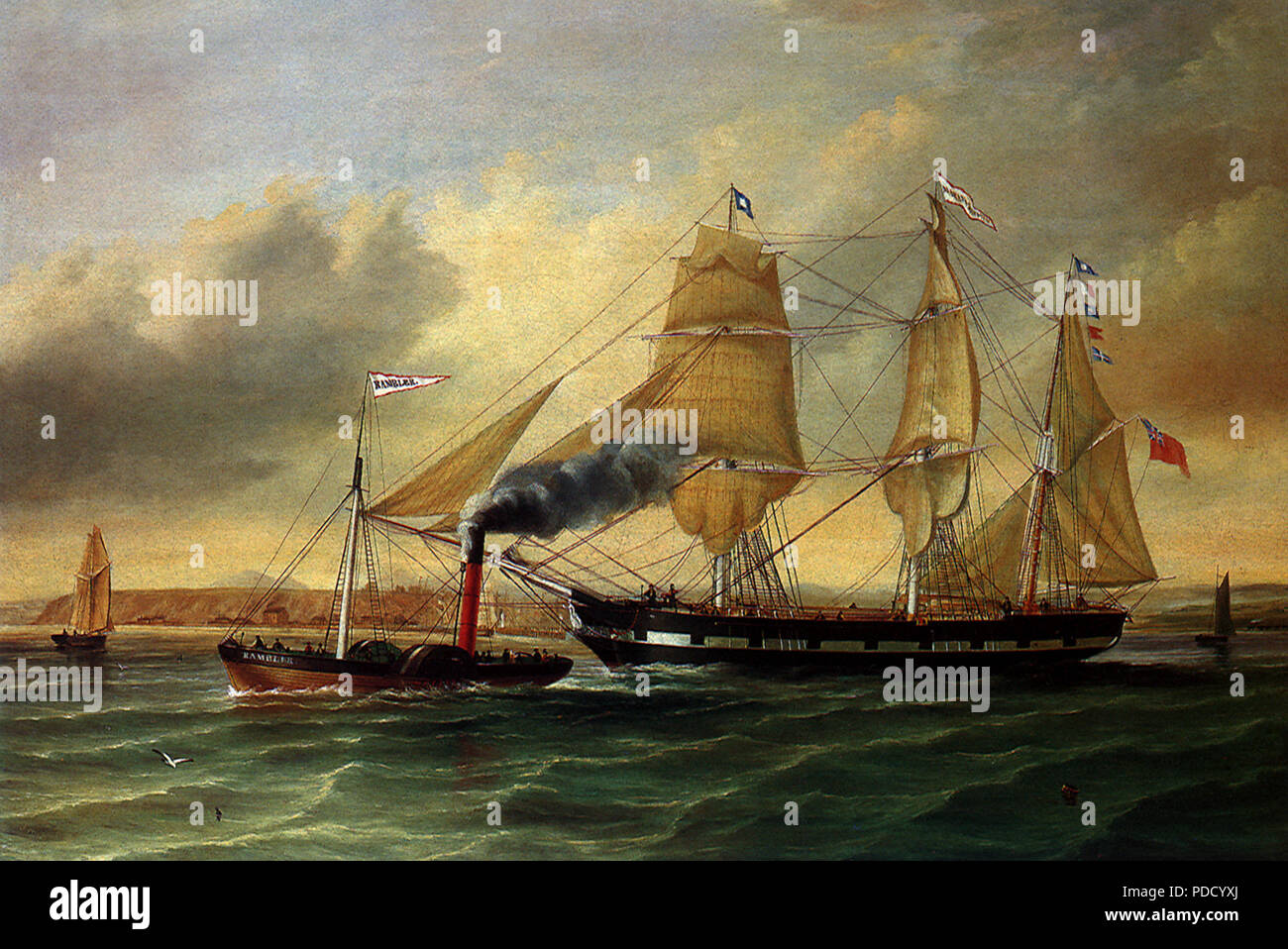 The Barque Maryanne Johnstone, Heard, Joseph, 1840 Stock Photo - Alamy