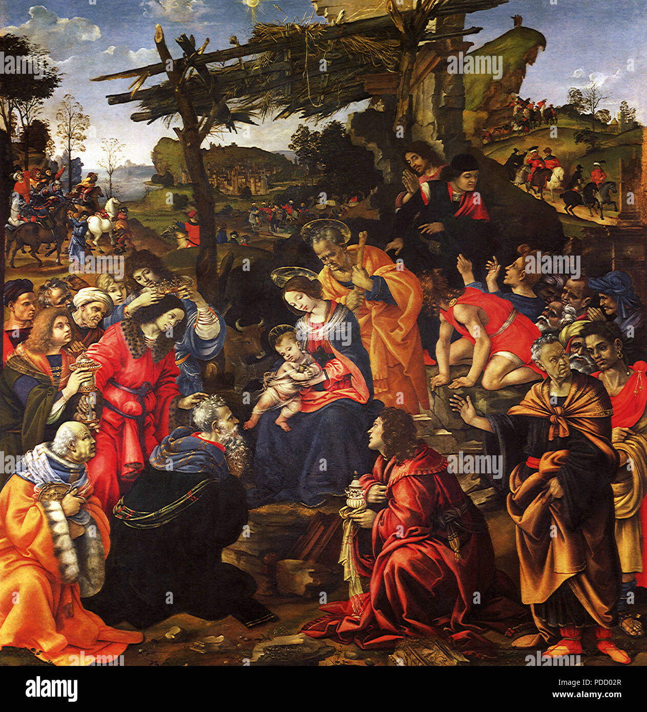 Adoration of the Magi, Lippi, Filippo Stock Photo - Alamy