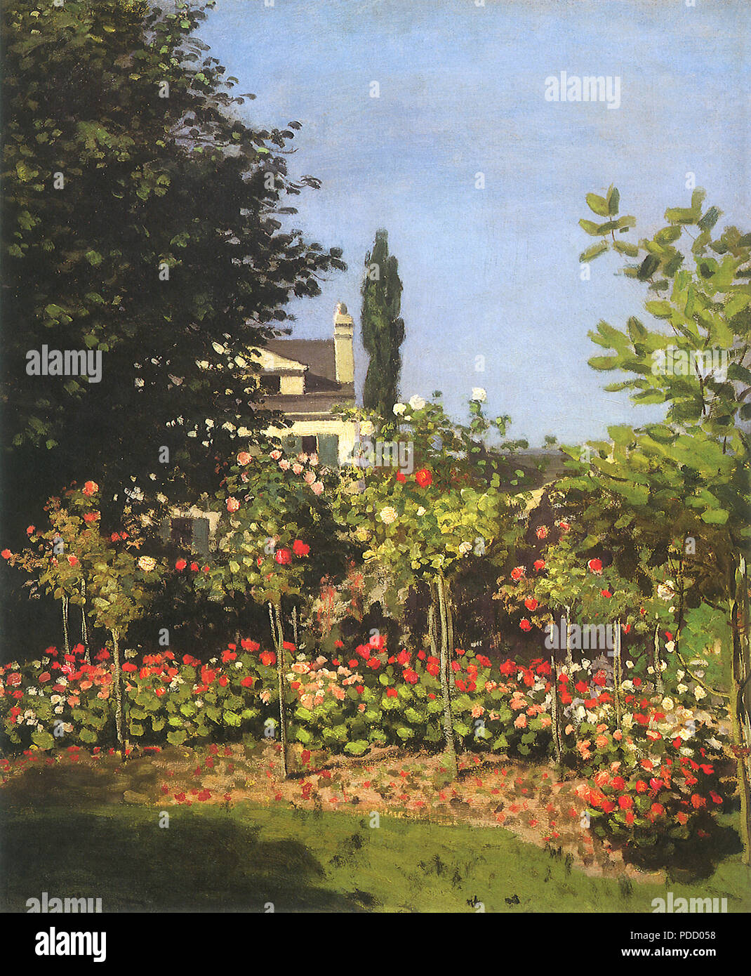 Claude monet painting garden hi-res stock photography and images - Alamy