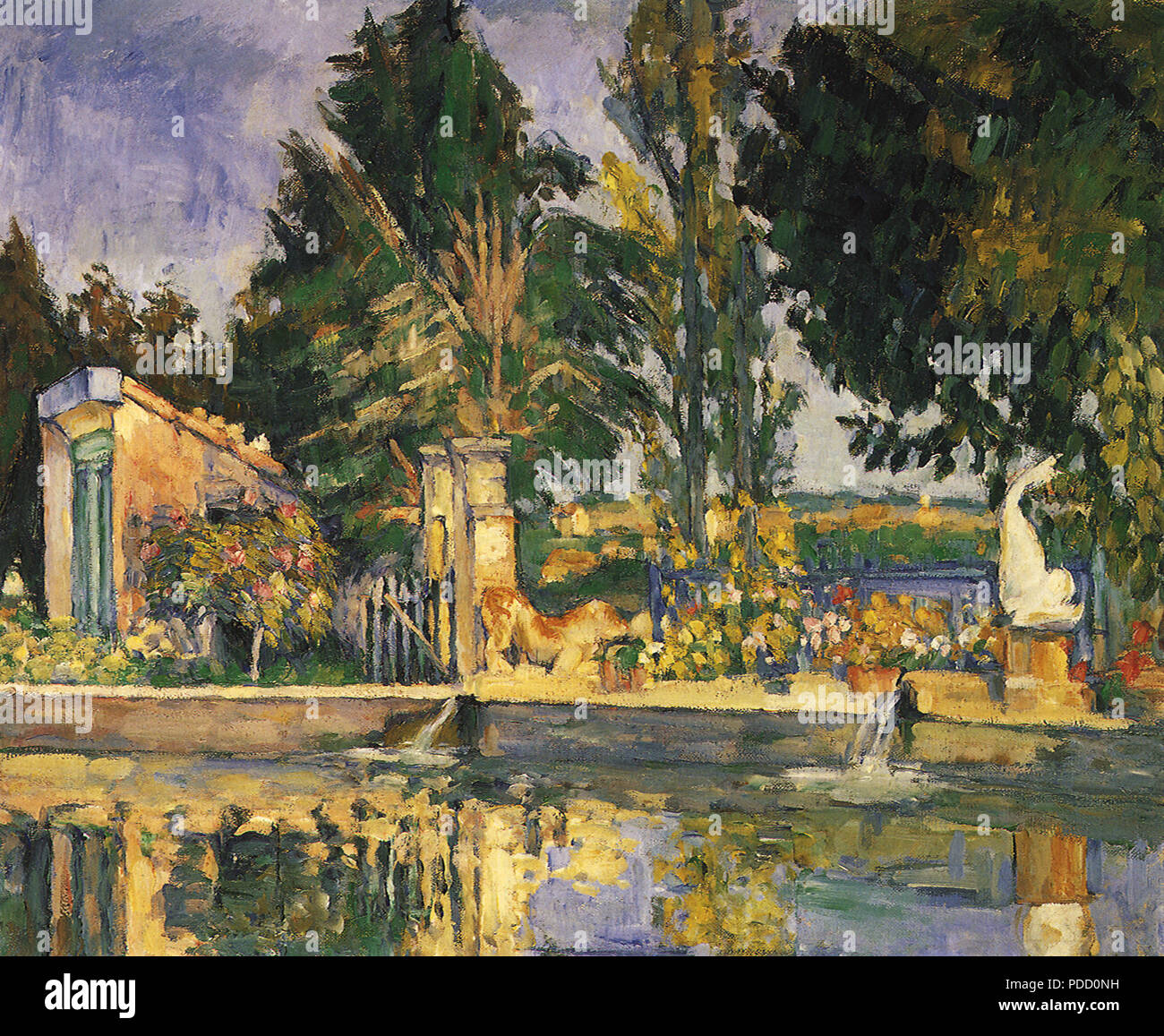 The Pool, Cézanne, Paul, 1876 Stock Photo - Alamy