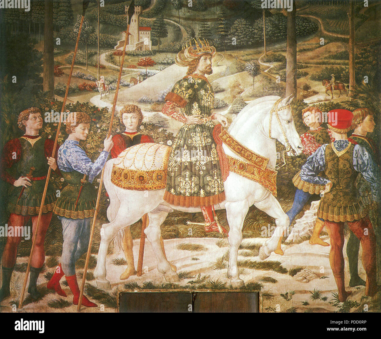 Journey of the Magi 1450, Gozzoli, Benozzo Stock Photo - Alamy