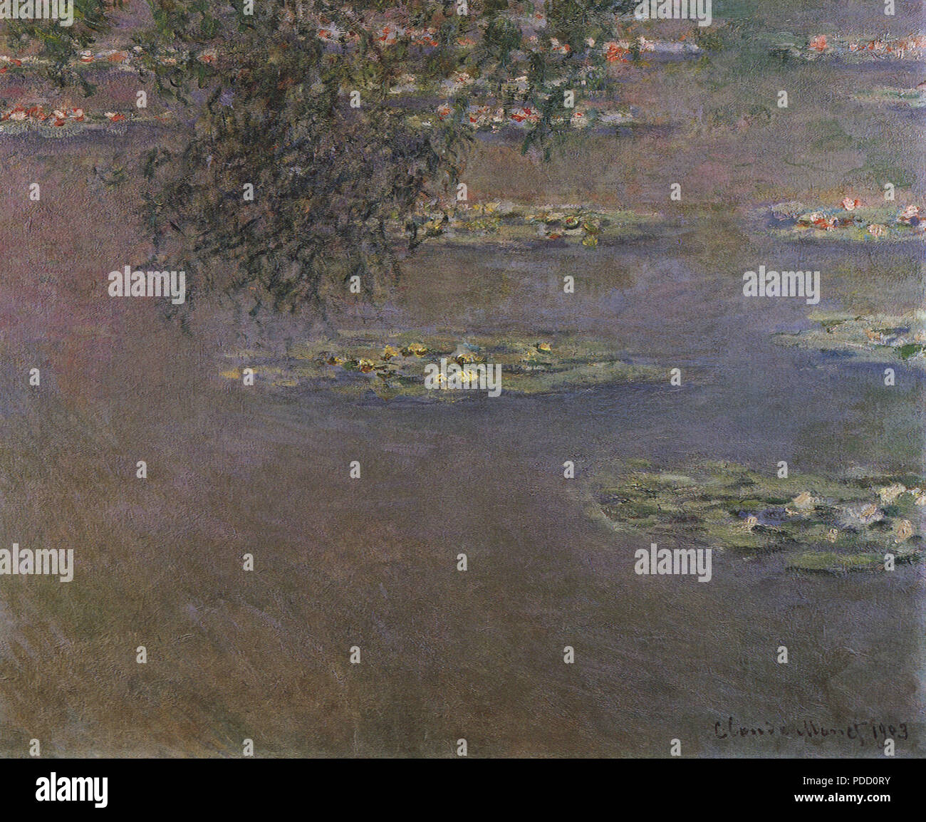 Claude monet water lilies impressionist painting hi-res stock ...