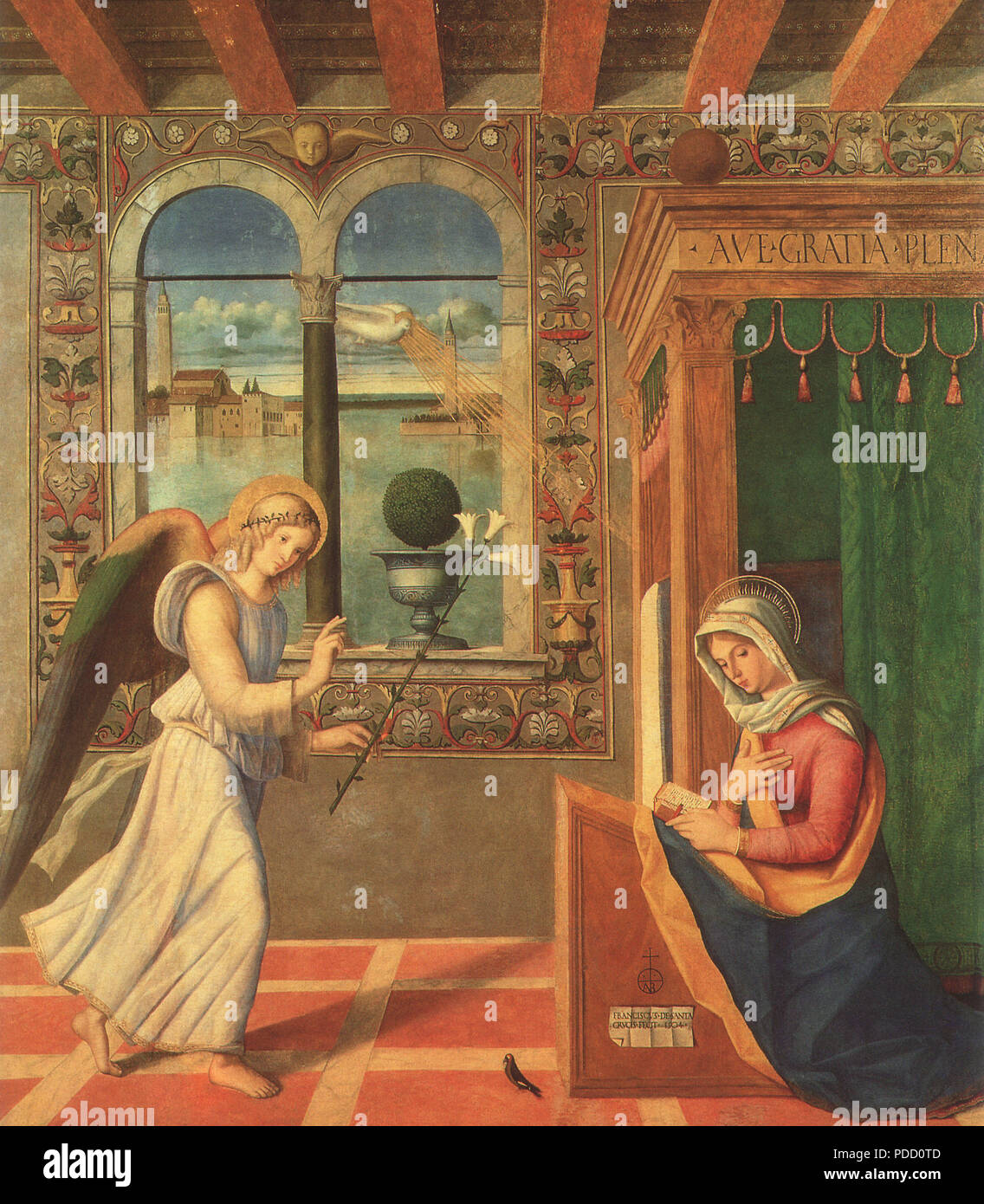 Annunciation, Simone, Francesco di Stock Photo - Alamy