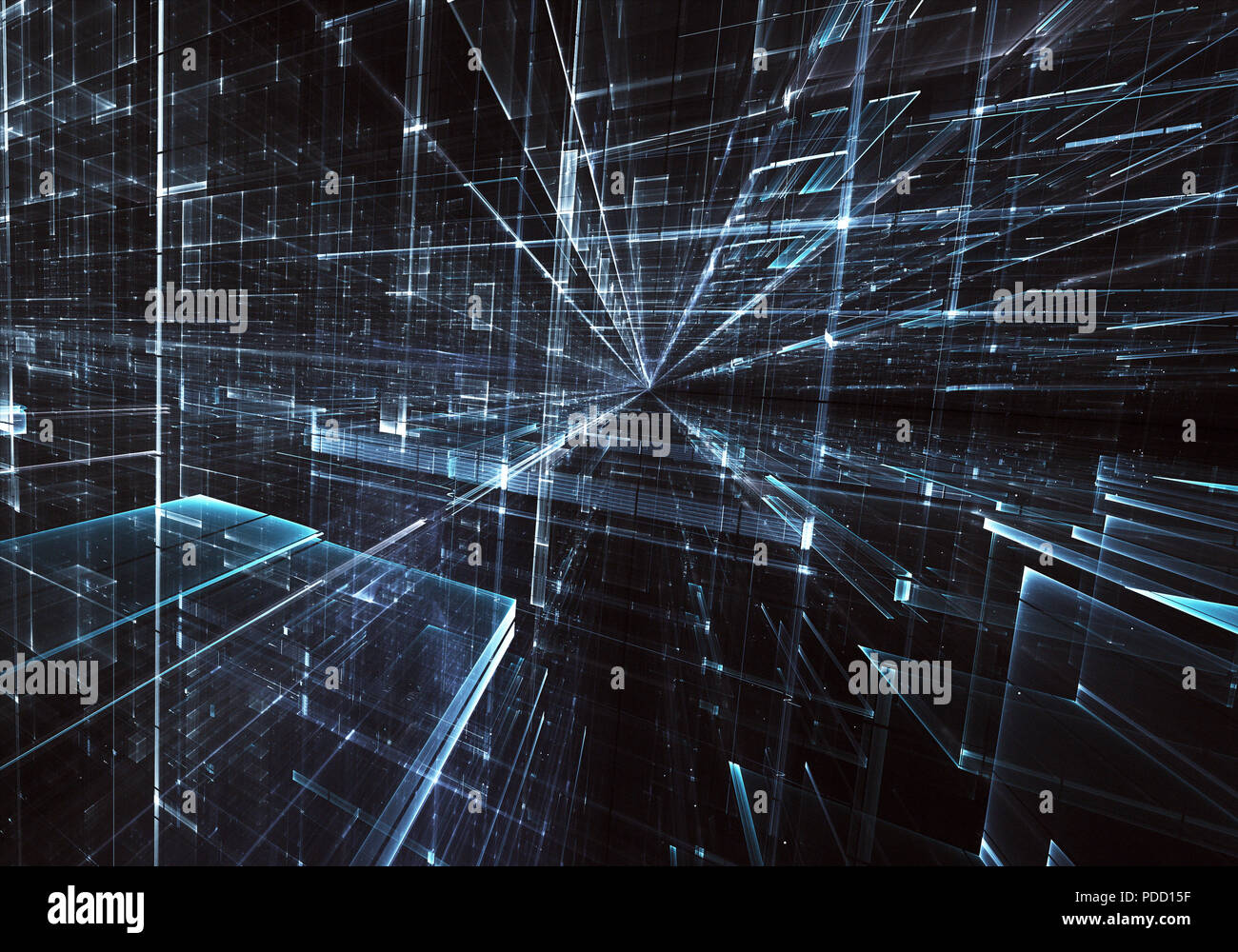 Abstract technology 3D illustration Stock Photo - Alamy