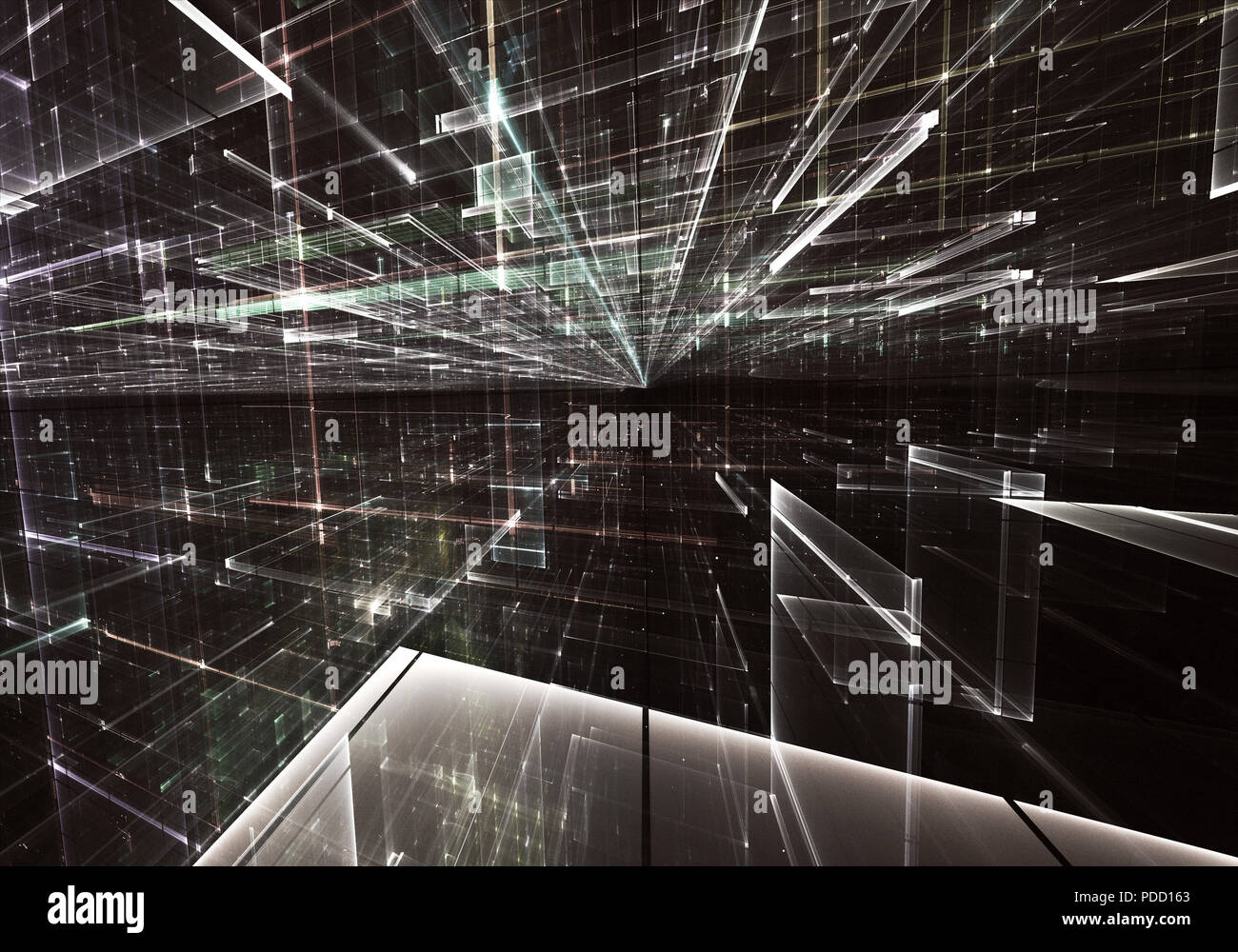 Abstract technology 3D illustration Stock Photo - Alamy