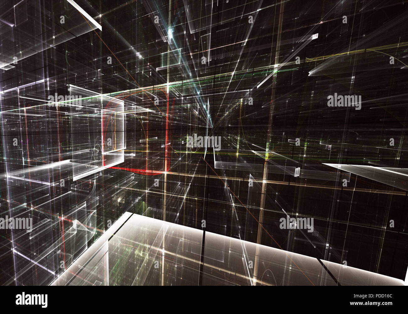 Abstract technology 3D illustration Stock Photo - Alamy