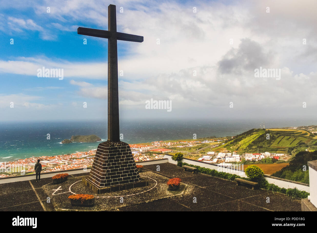 Our Lady of Peace, in a Peaceful Setting. Gorgeous hydrangea and lilies ...