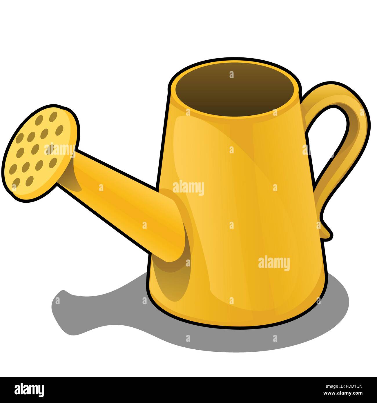 Watering Can With Water Coming Out Drawing