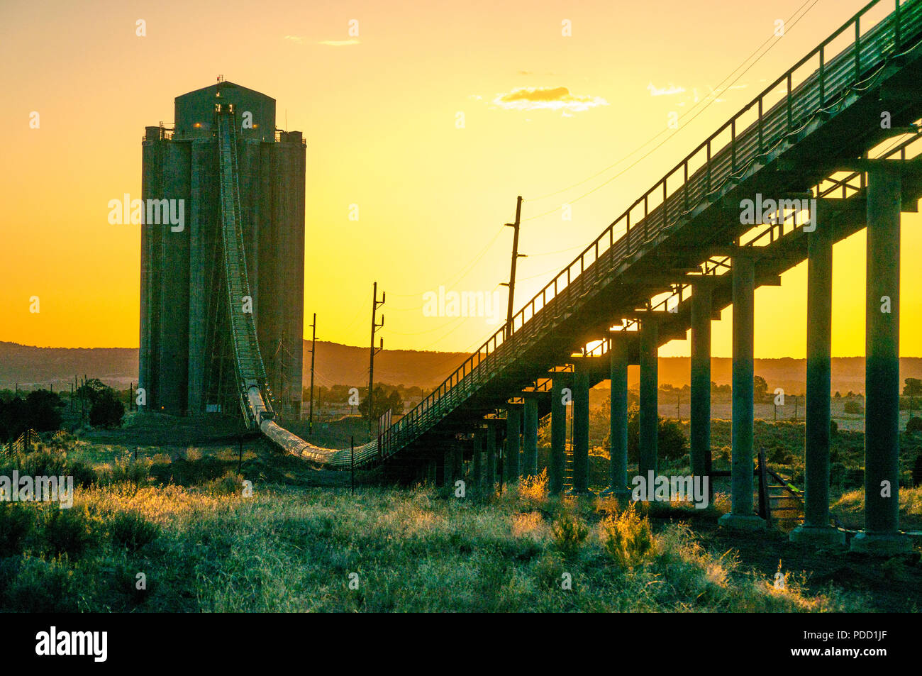 Peabody Kayenta Mine during the sunset. Beautiful View. Usa, Arizona ...