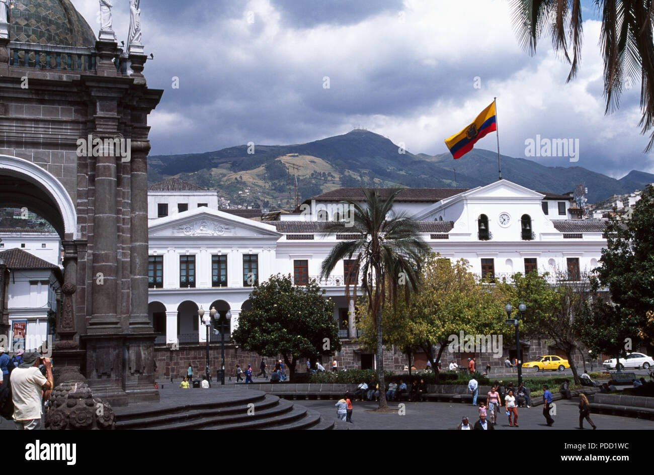 President's palace Independence Square in Quito, Ecuador FOR EDITORIAL ...