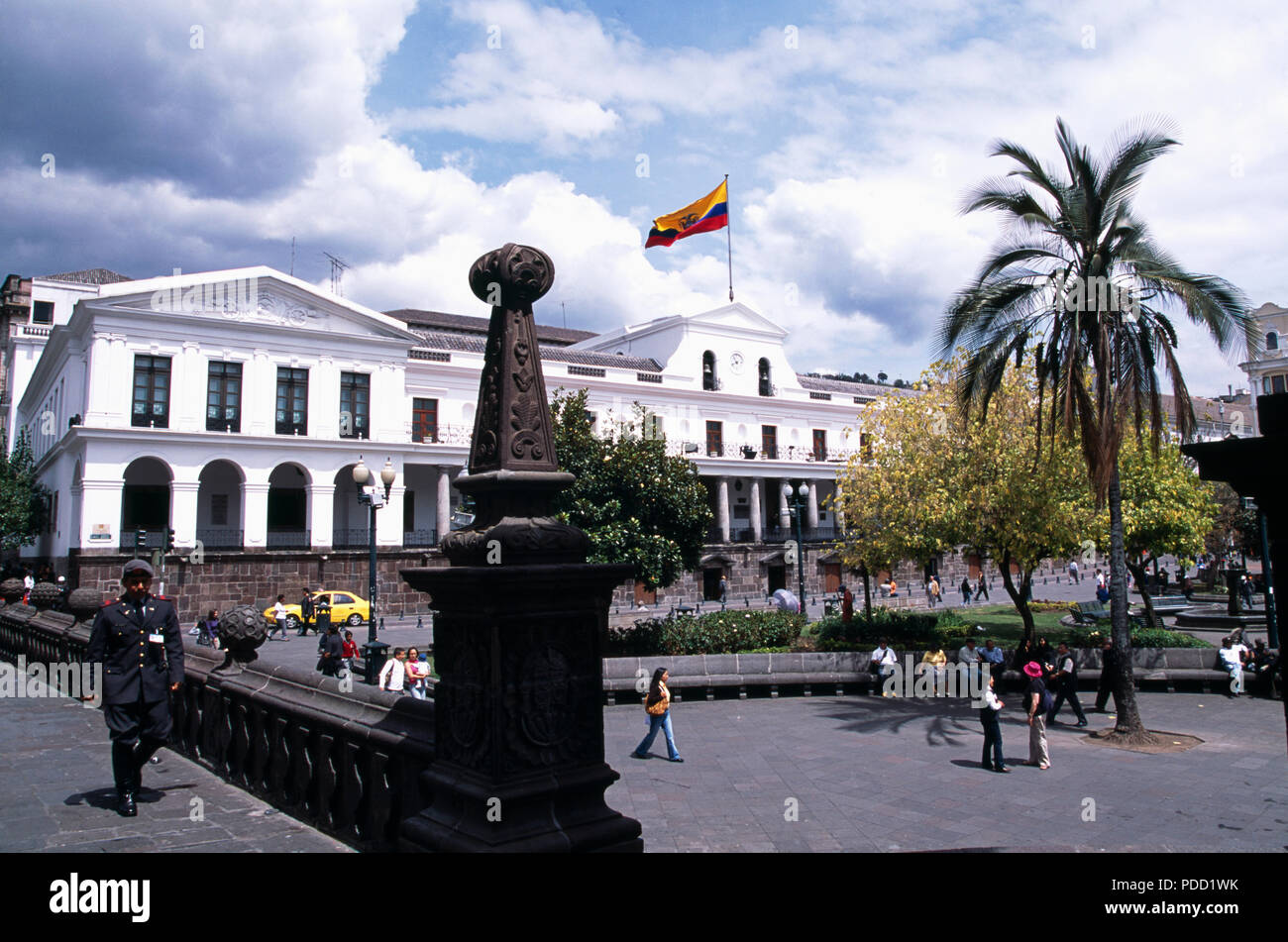 President's palace Independence Square in Quito, Ecuador FOR EDITORIAL ...