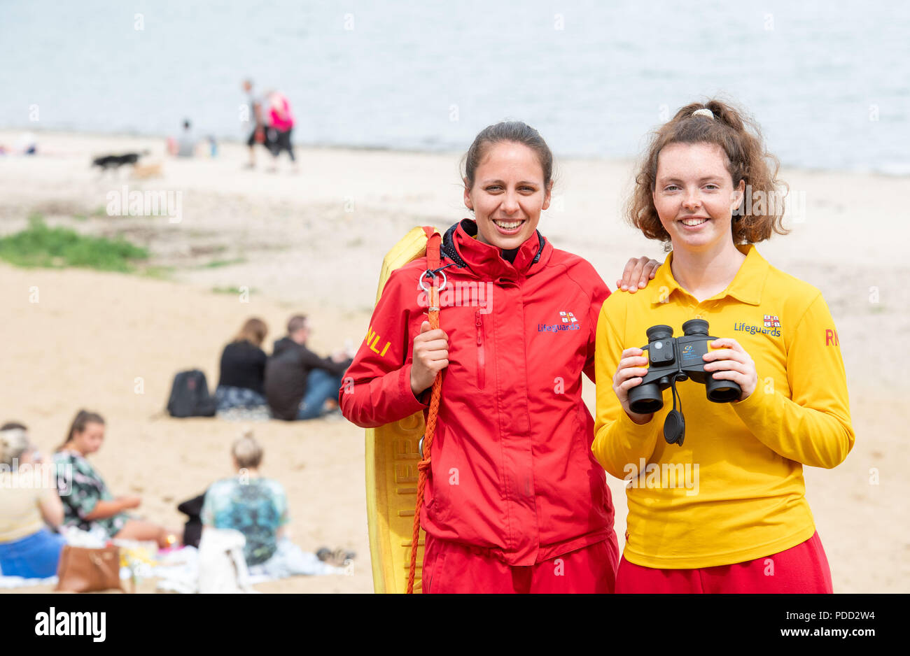 RNLI Beach Lifeguards, Silversands Beach Aberdour, Rachael Donald and ...
