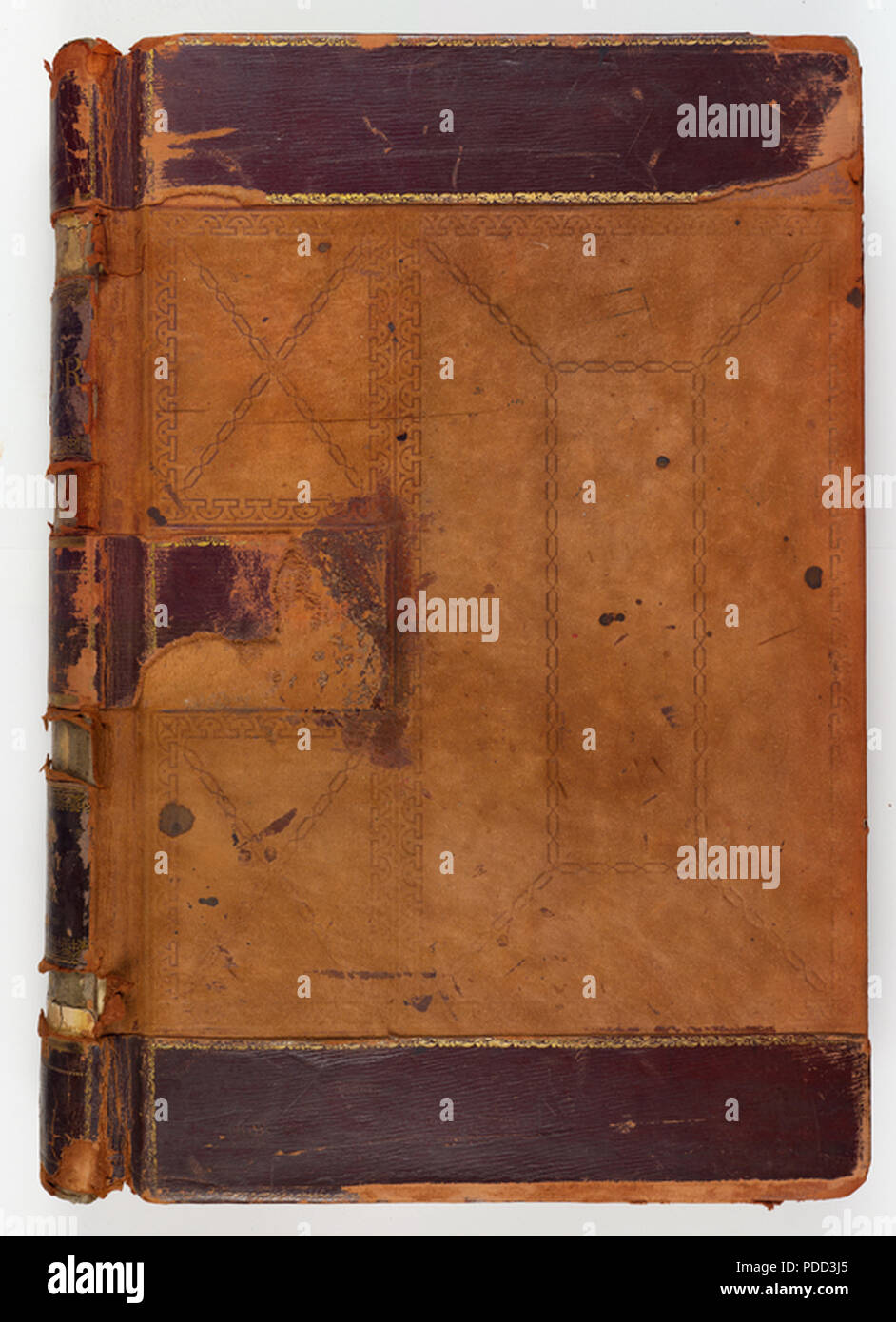 Old worn book cover ornamental hi-res stock photography and images - Alamy