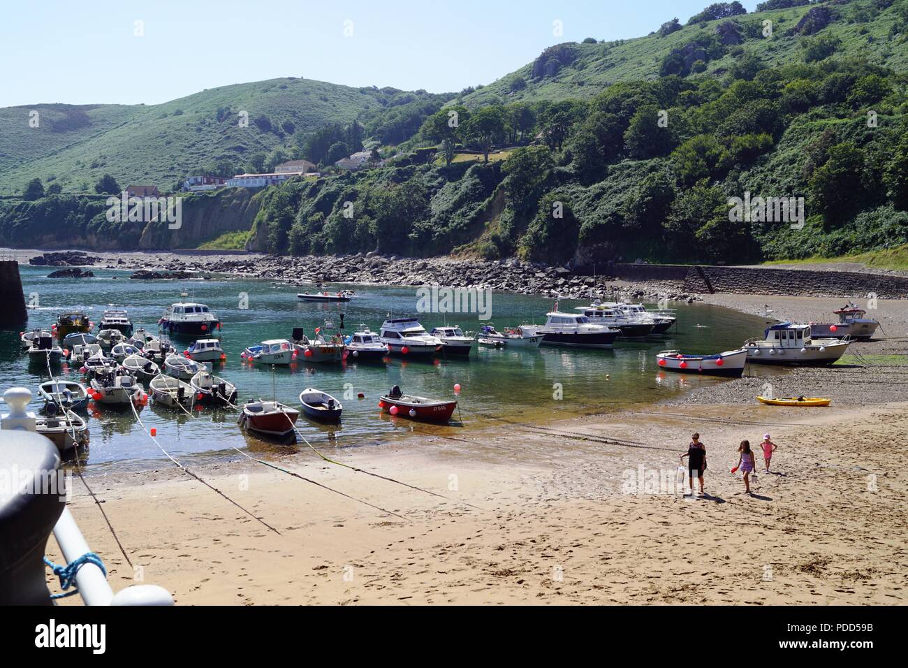 The Harbour at Bouley Bay, Jersey Stock Photo - Alamy