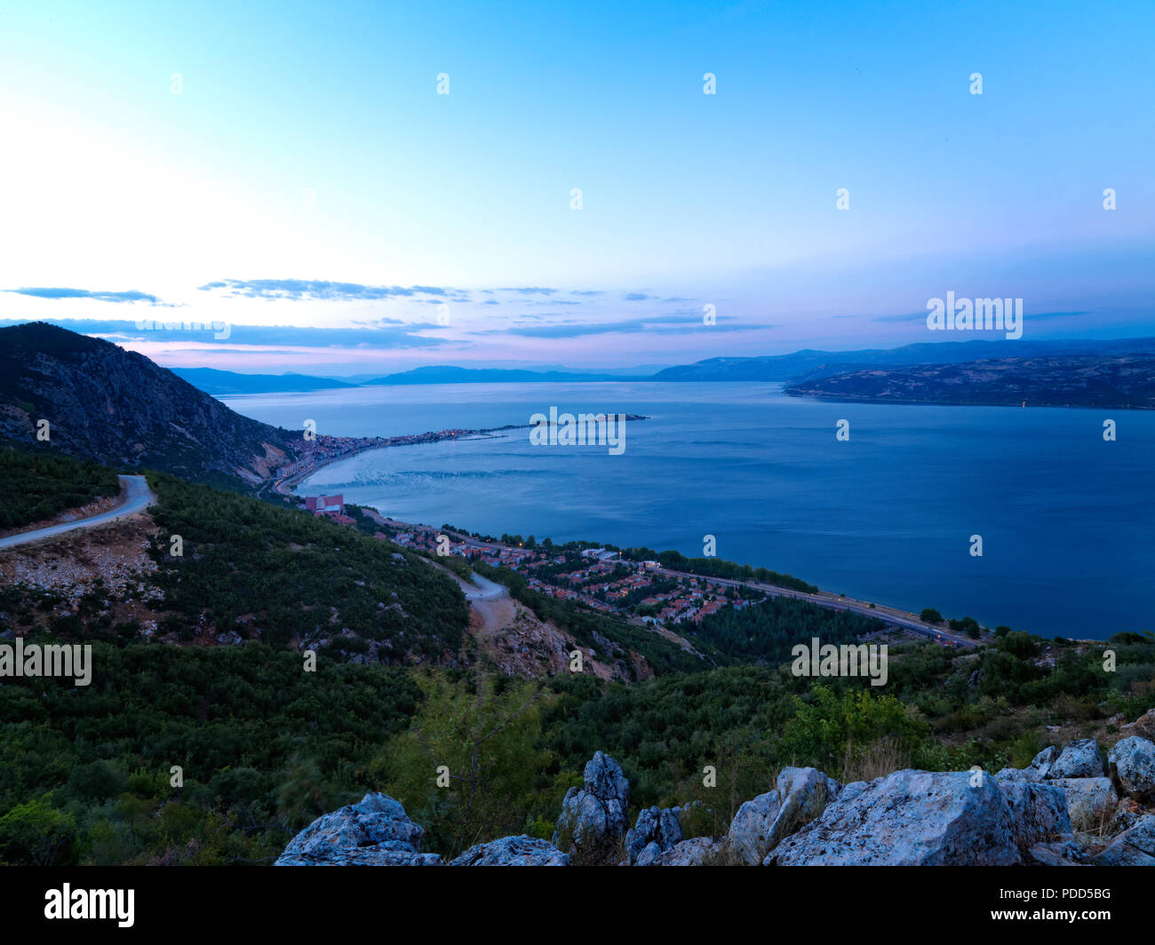 Aerial view city sea hi-res stock photography and images - Alamy
