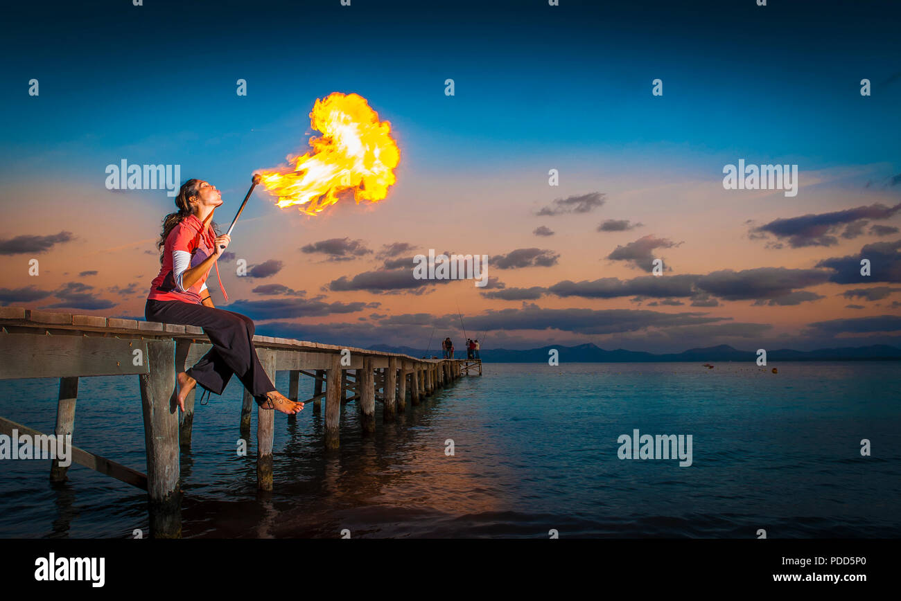 Fireating hi-res stock photography and images - Alamy