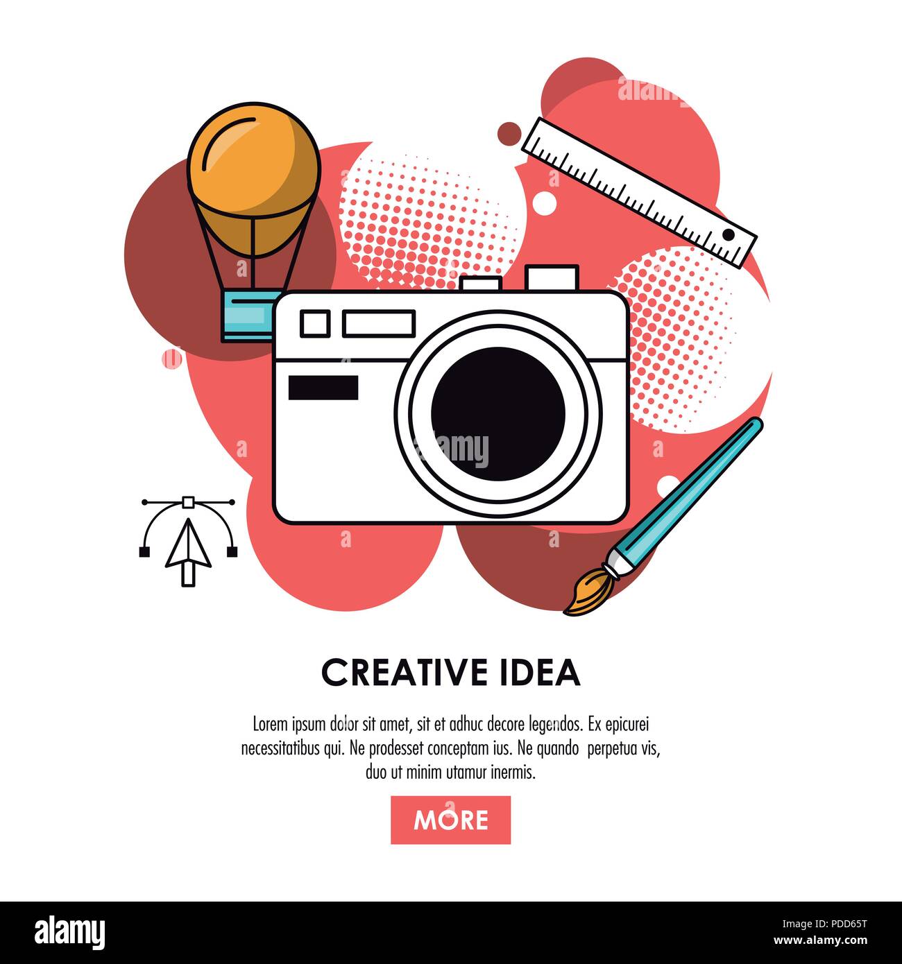 Be creative poster Stock Vector Image & Art - Alamy