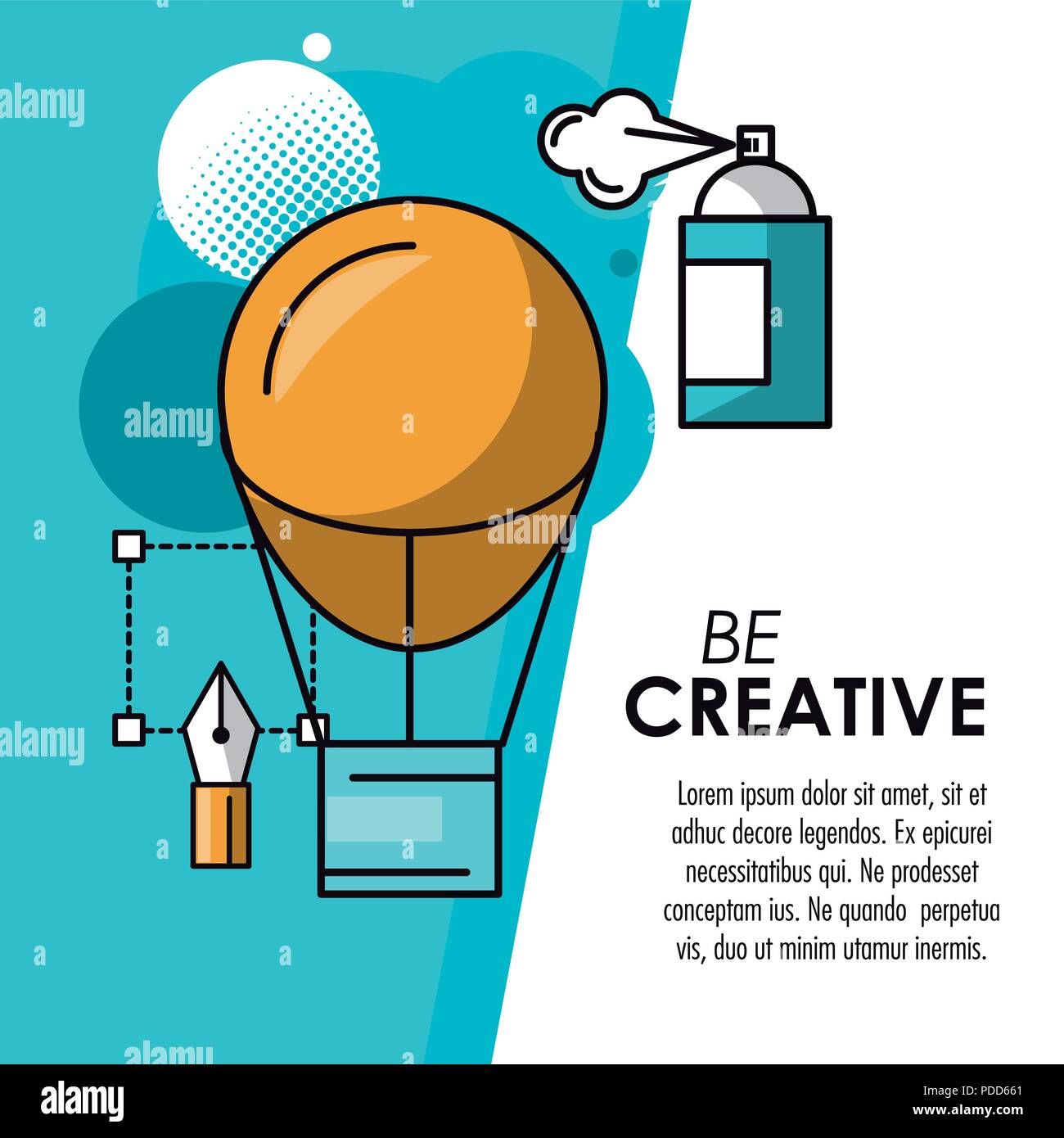 Be creative poster Stock Vector Image & Art - Alamy