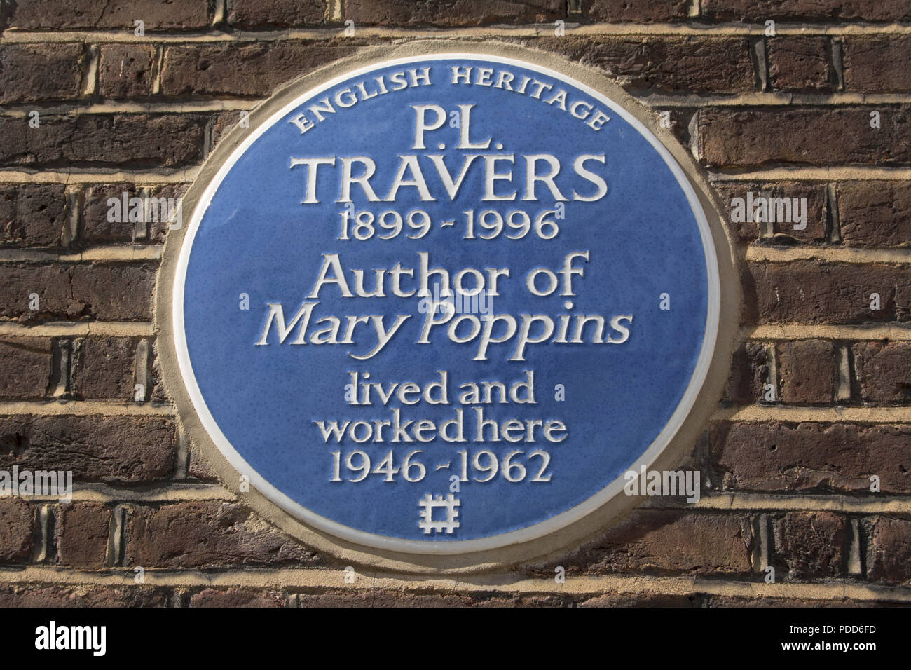 english heritage blue plaque marking a home of pl travers, author of ...