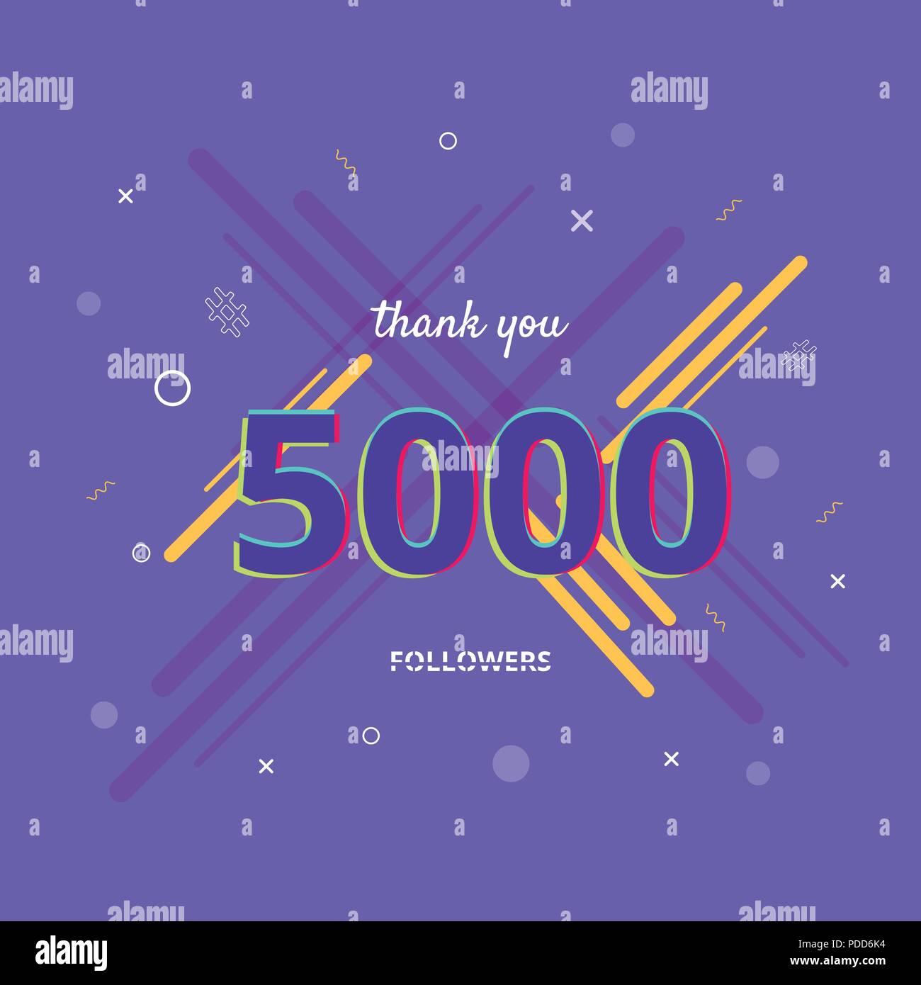 5000 subscribers Stock Vector Images - Alamy