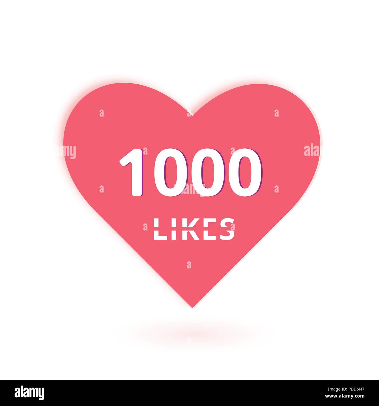 1000 likes vector vectors hi-res stock photography and images - Alamy