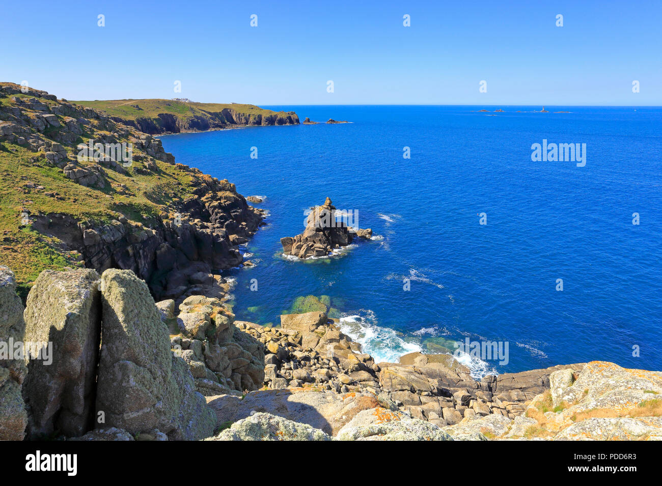 Longships lighthouse hi-res stock photography and images - Alamy