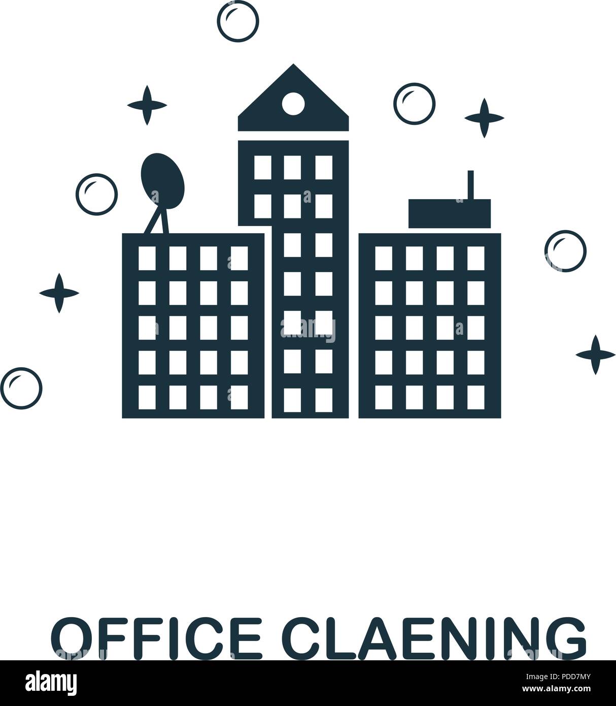 Office Cleaning creative icon. Simple element illustration. Office ...