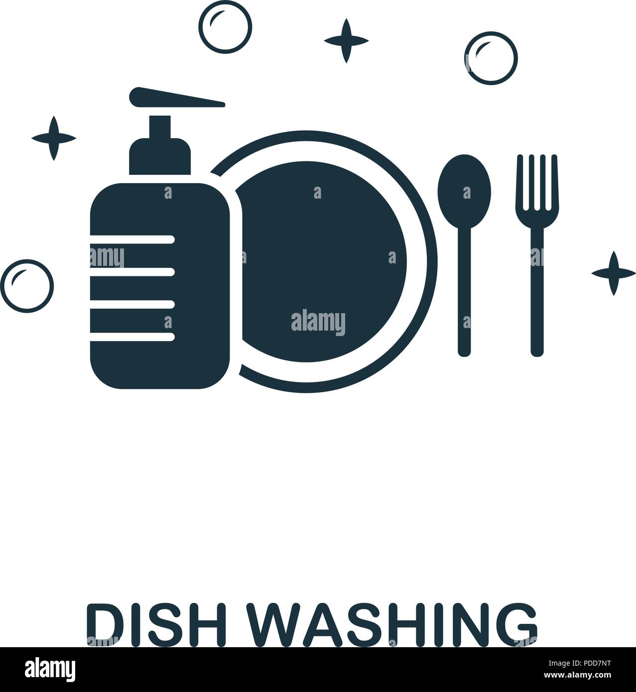 Dish Washing creative icon. Simple element illustration. Dish Washing ...