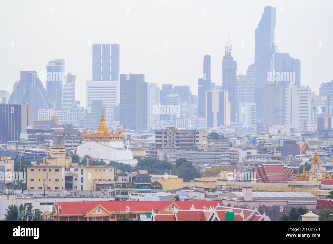 Golden pagoda of Wat Saket Temple / Golden Mount Temple public landmark ...