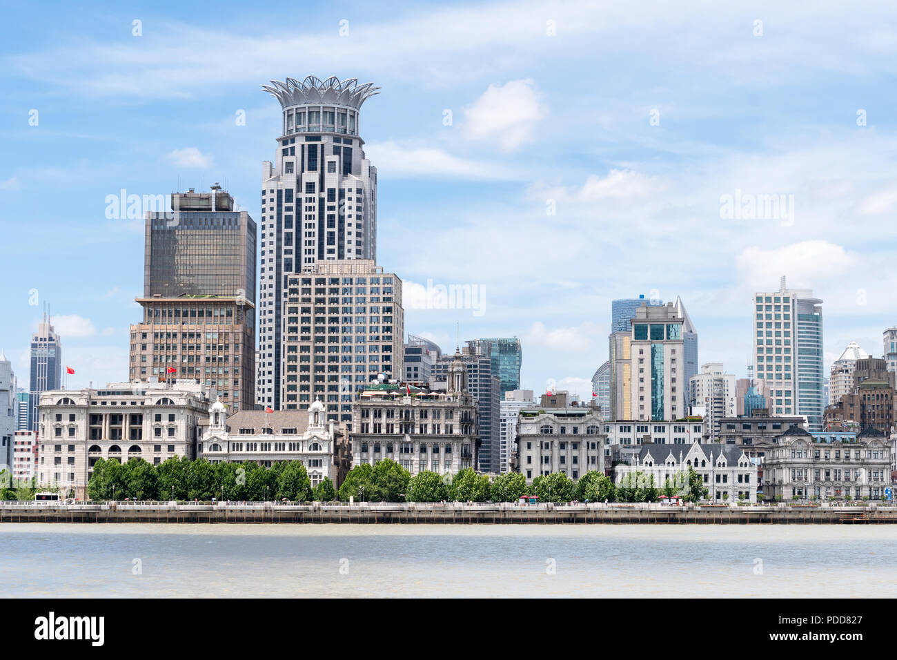 Lotus building on The Bund in Shanghai, China Stock Photo - Alamy