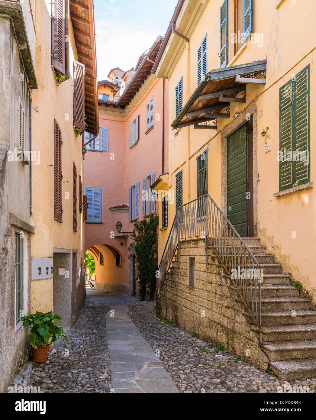 Scenic sight in Sala Comacina, village on Lake Como, Lombardy, Italy ...