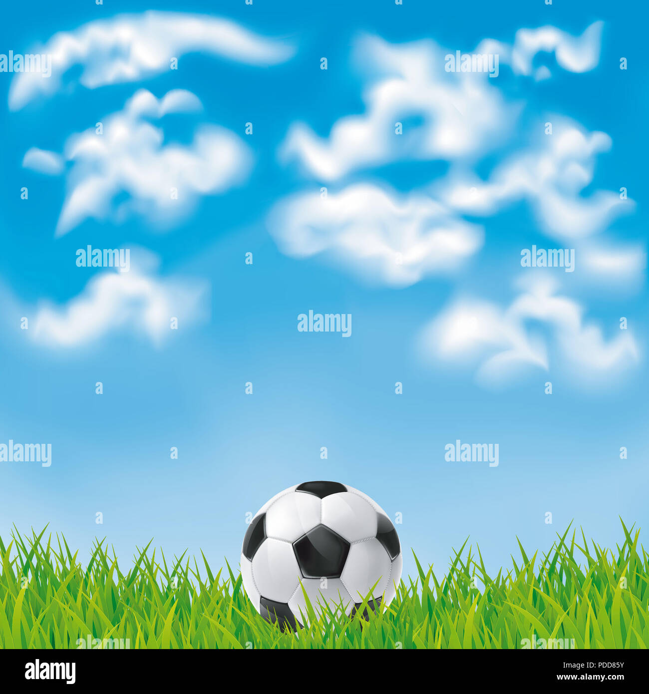 Background with a soccer ball. Mesh.This file contains transparency ...