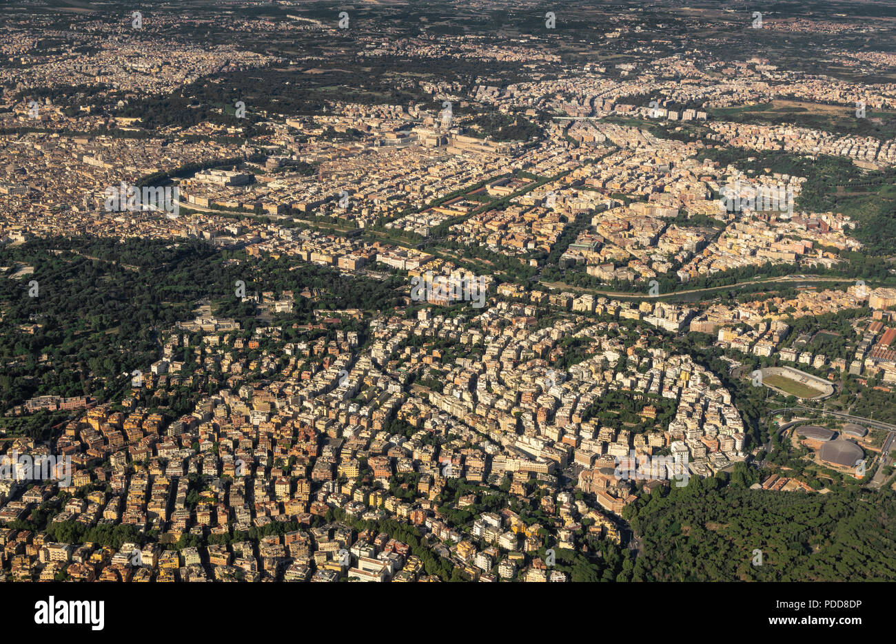 Aerial view of rome hi-res stock photography and images - Alamy