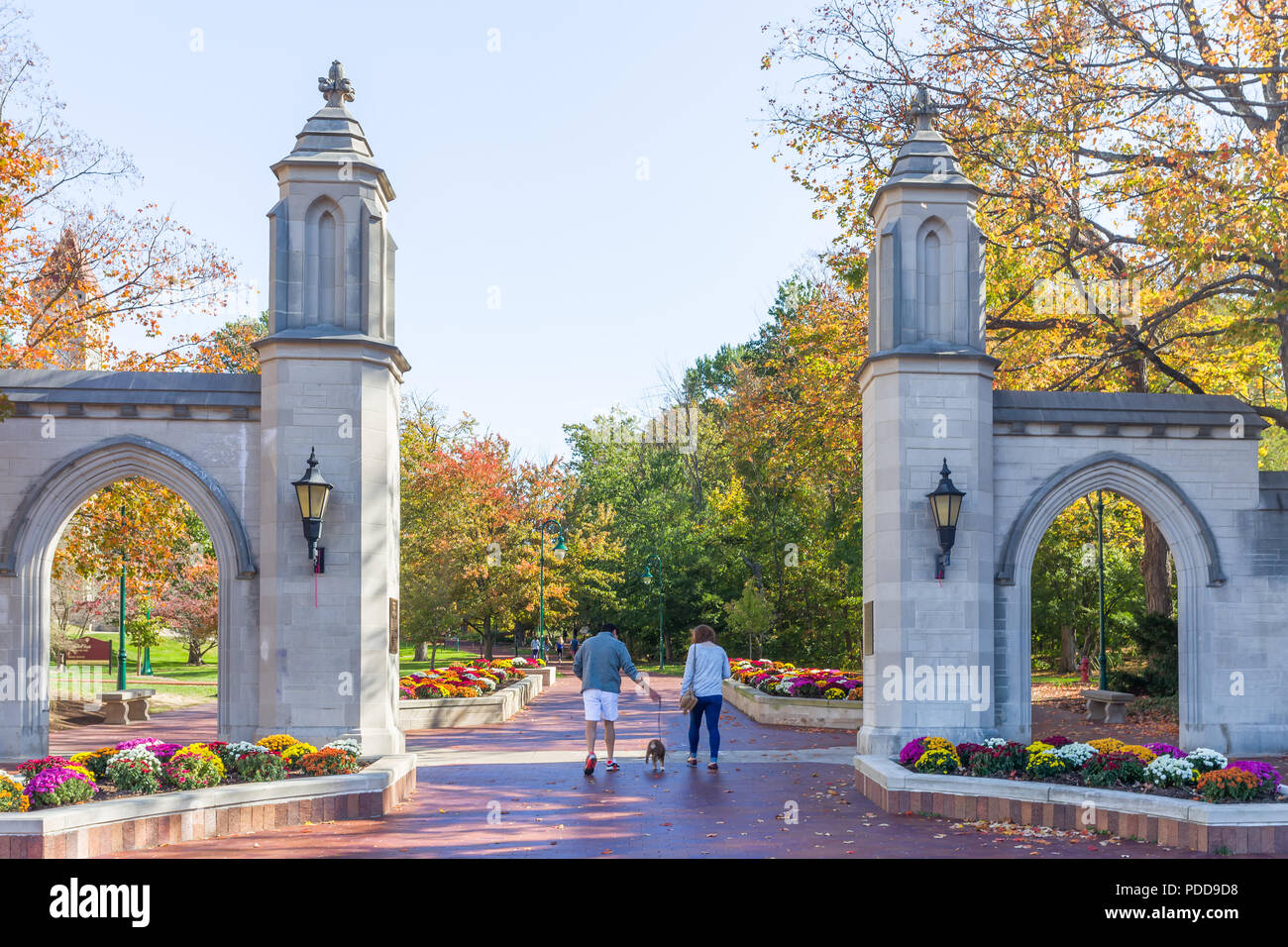 BLOOMINGTON, IN/USA - OCTOBER 22, 2017: Unidentified individuals and ...