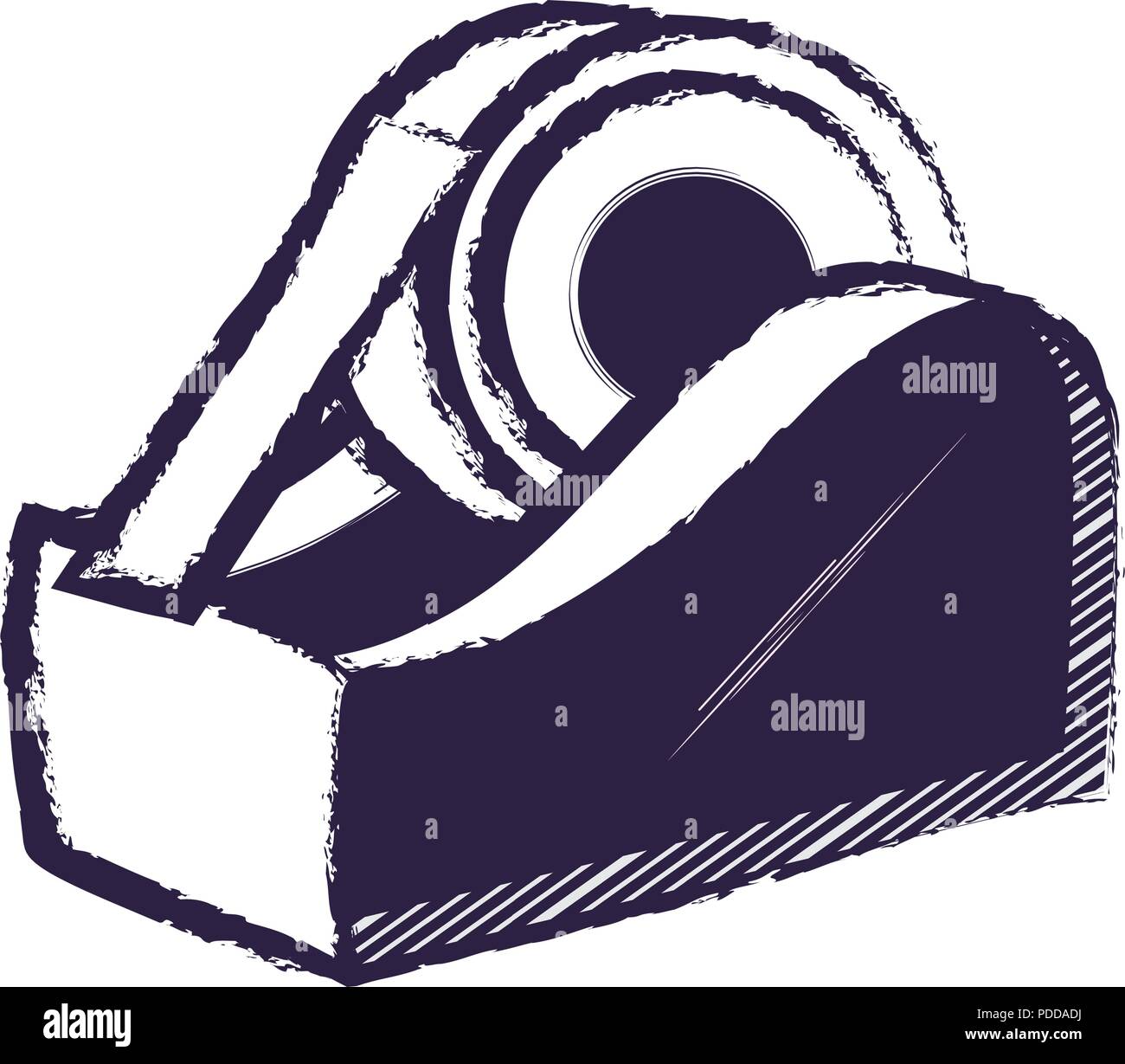 tape dispenser icon over white background, vector illustration Stock ...