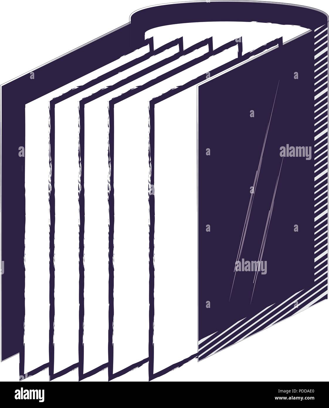 document folder icon over white background, vector illustration Stock ...