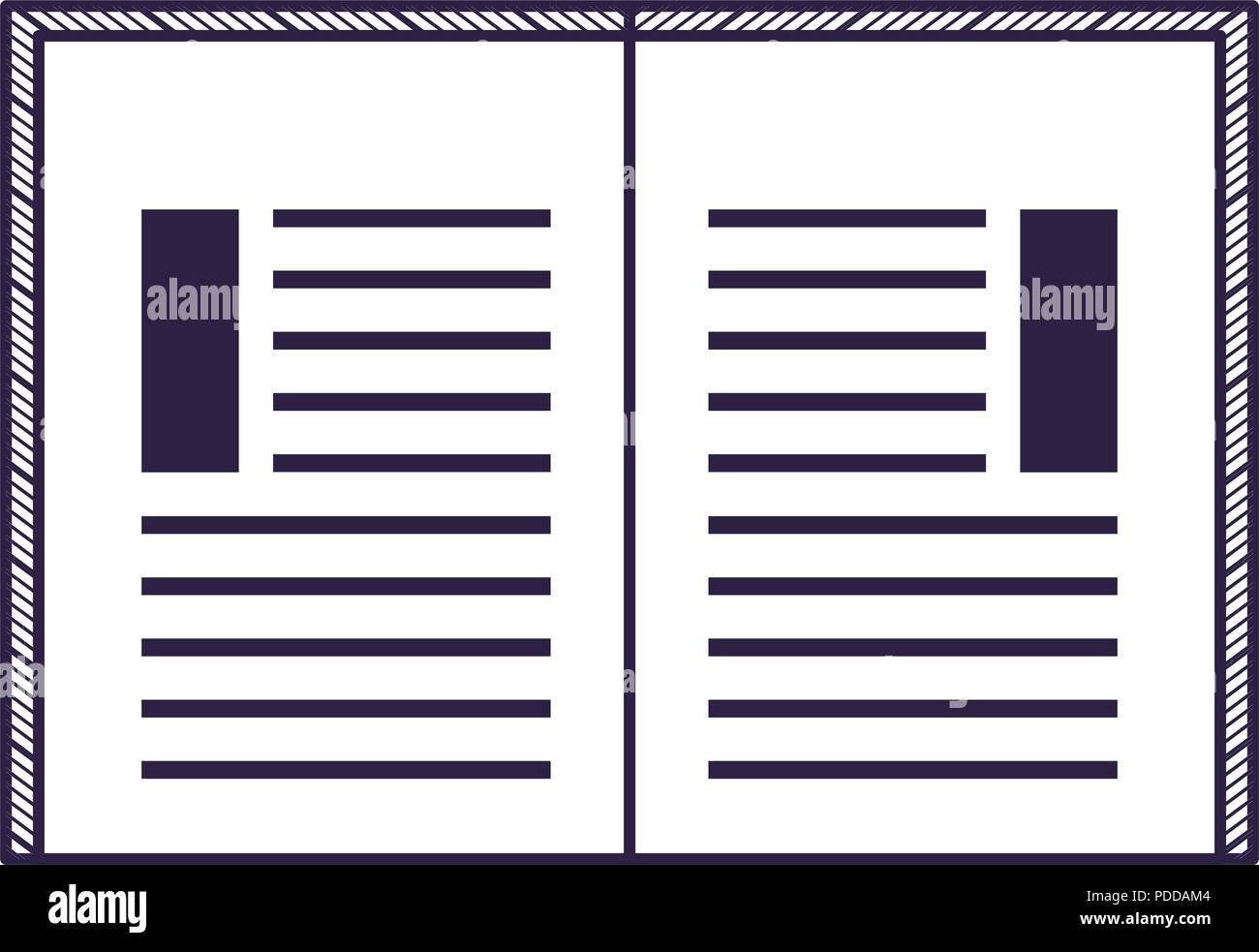 open notebook icon over white background, vector illustration Stock ...