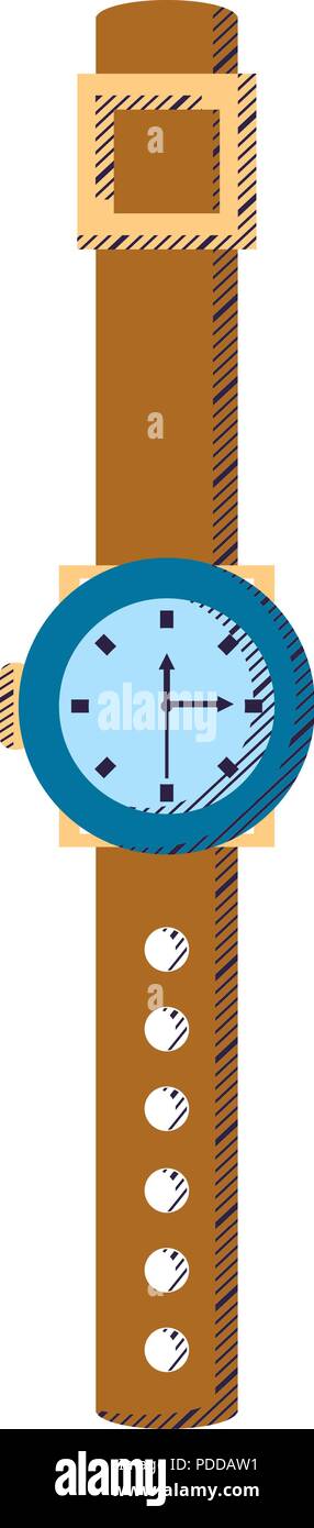 watch icon over white background, vector illustration Stock Vector ...