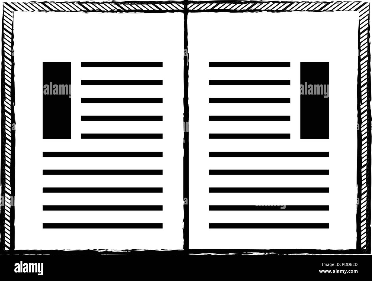 open notebook icon over white background, vector illustration Stock ...