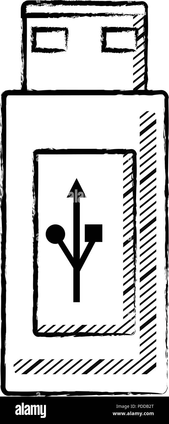 usb icon over white background, vector illustration Stock Vector Image ...