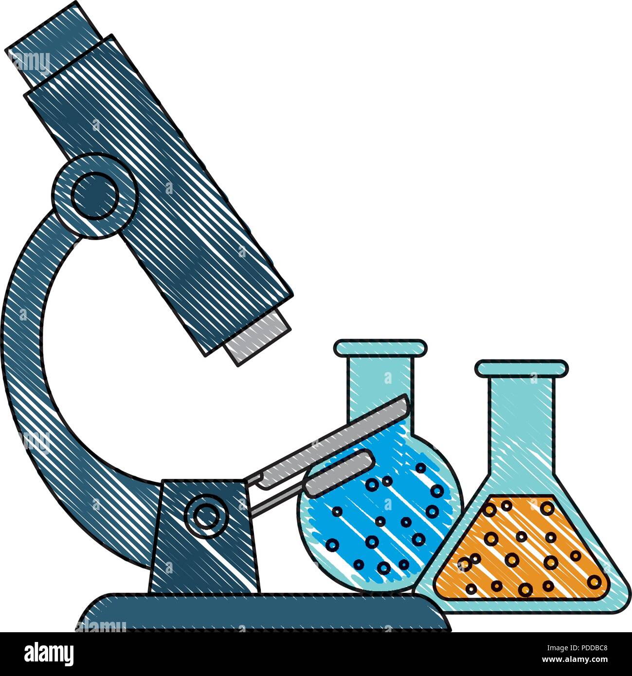 Microscope chemical flasks over hi-res stock photography and images - Alamy