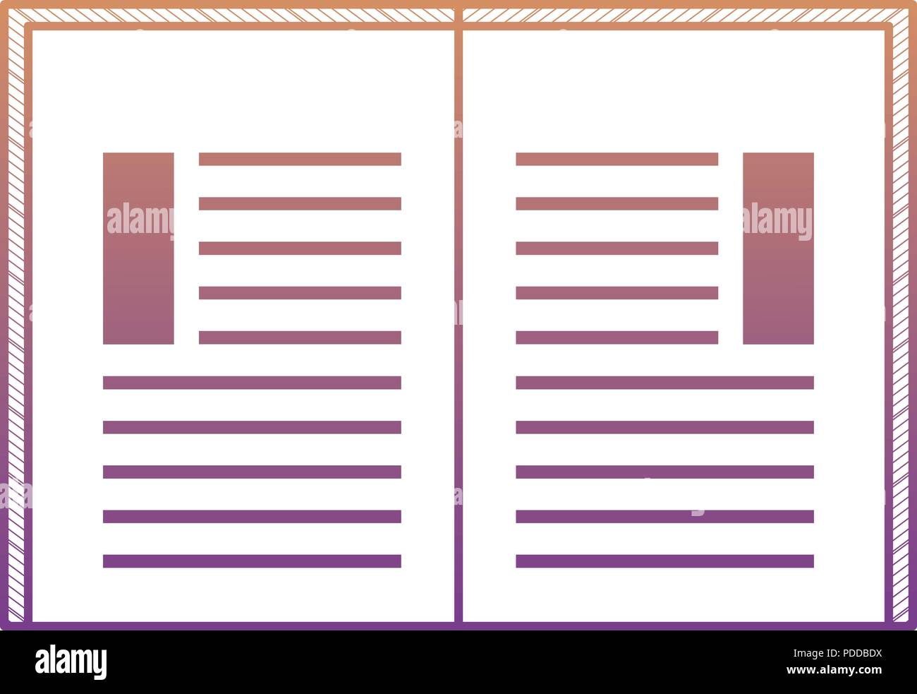 open notebook icon over white background, vector illustration Stock ...