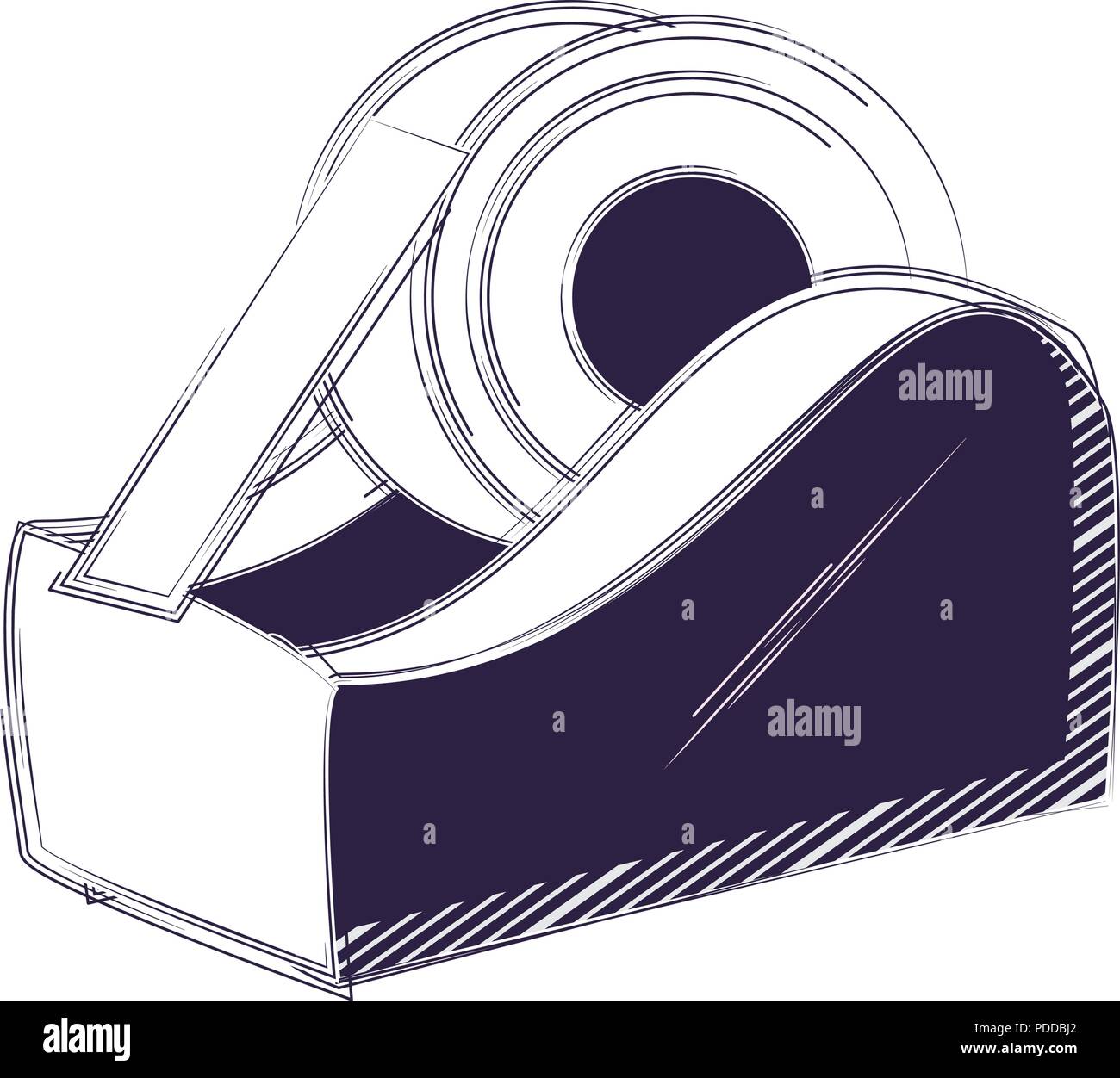 tape dispenser icon over white background, vector illustration Stock ...