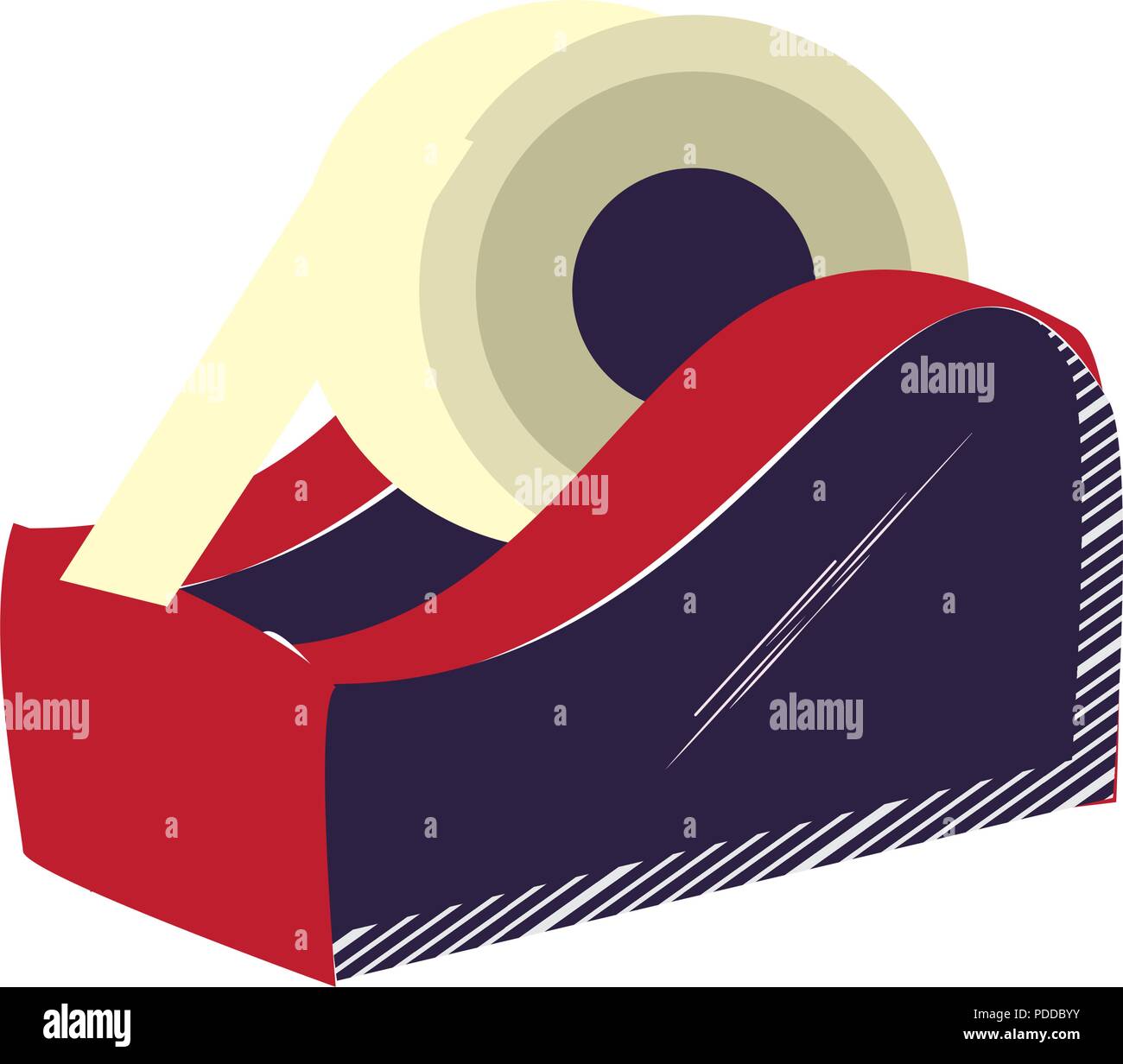 tape dispenser icon over white background, vector illustration Stock ...