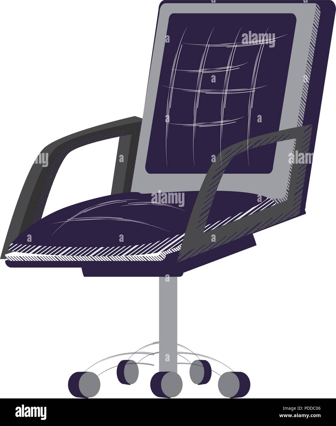 desk chair icon over white background, vector illustration Stock Vector ...