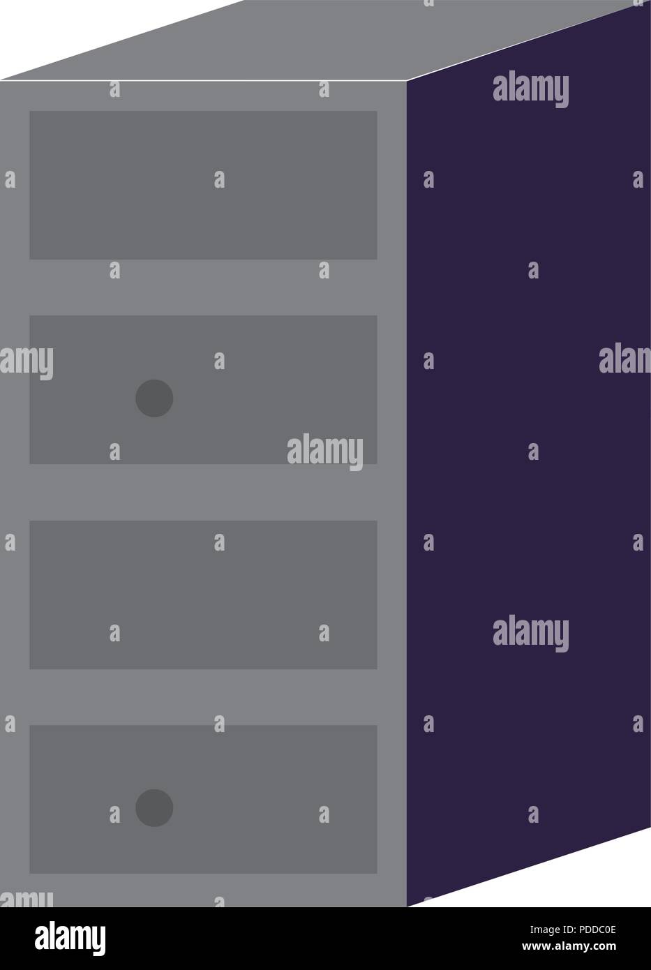 file cabinet icon over white background, vector illustration Stock ...