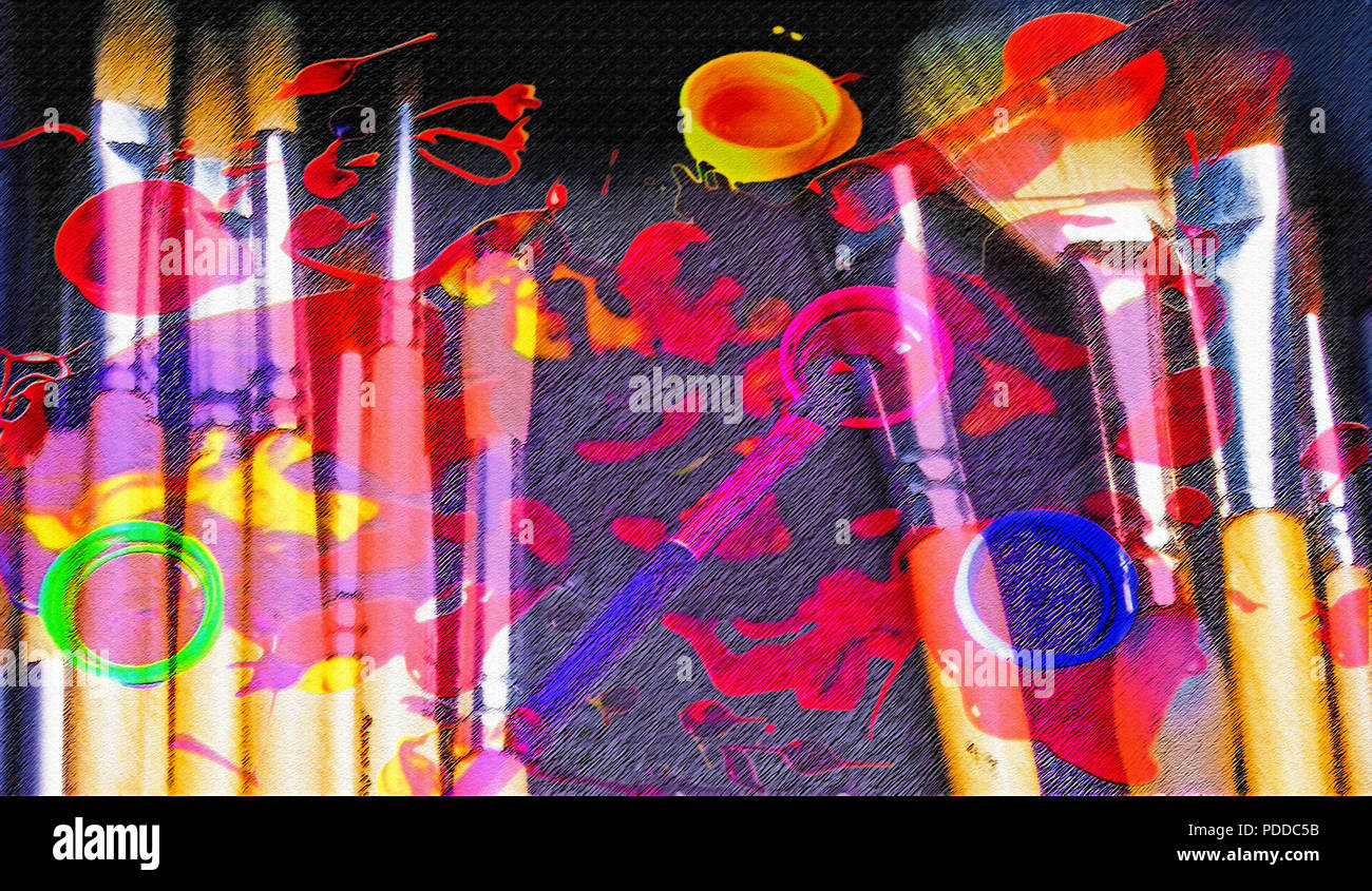 Spilled paints hi-res stock photography and images - Alamy