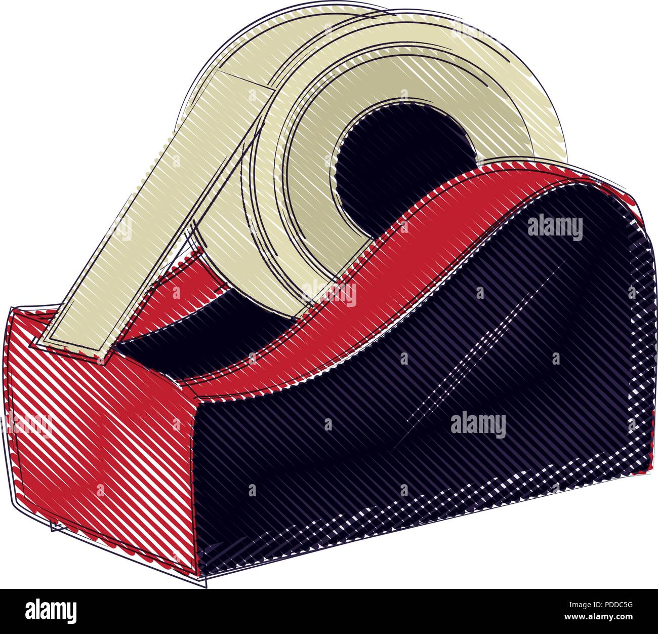 tape dispenser icon over white background, vector illustration Stock ...