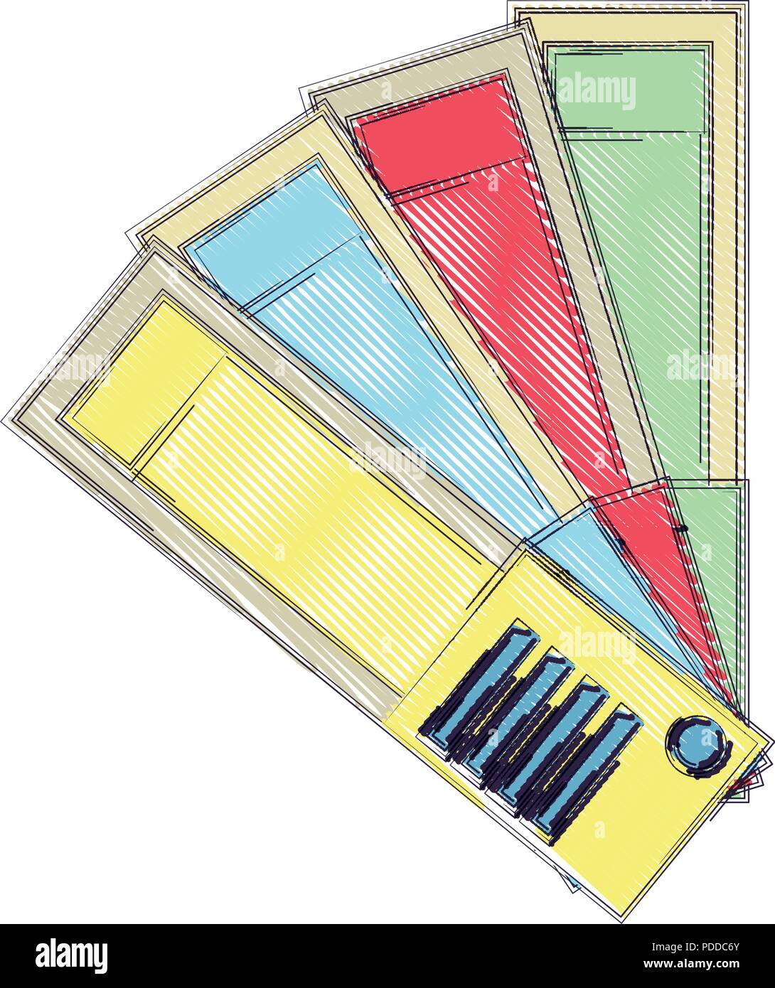 color picker icon over white background, vector illustration Stock ...