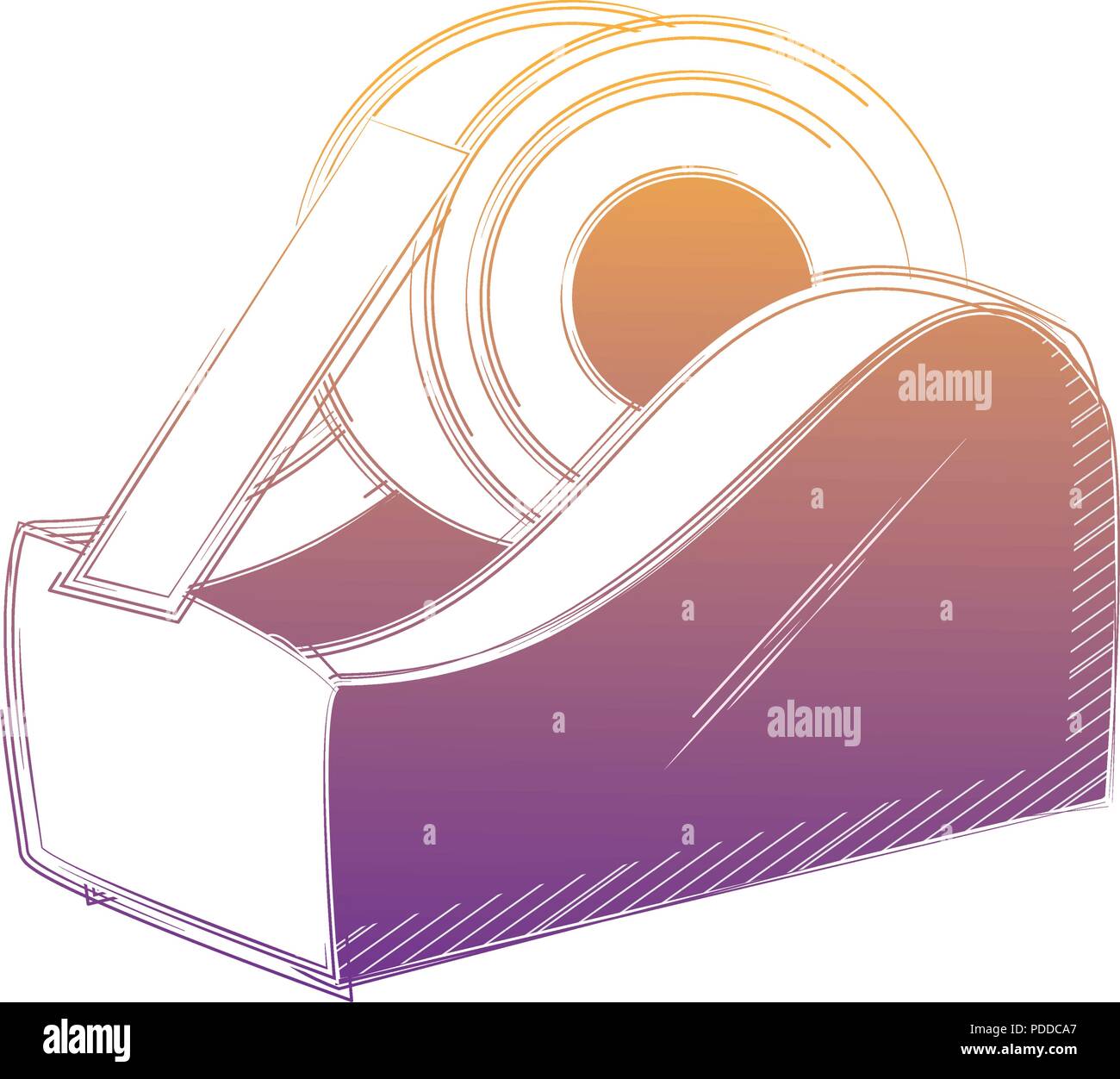 tape dispenser icon over white background, vector illustration Stock ...